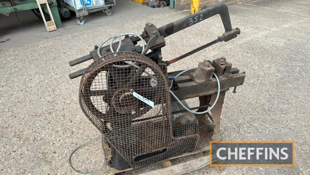 Rapidor Manchester Power Hacksaw Small Electrial Lots Workshop Equipment Small Groundcare to be held at the Machinery Saleground Sutton Ely Cambs CB6 2QT Machinery and Vintage Auct