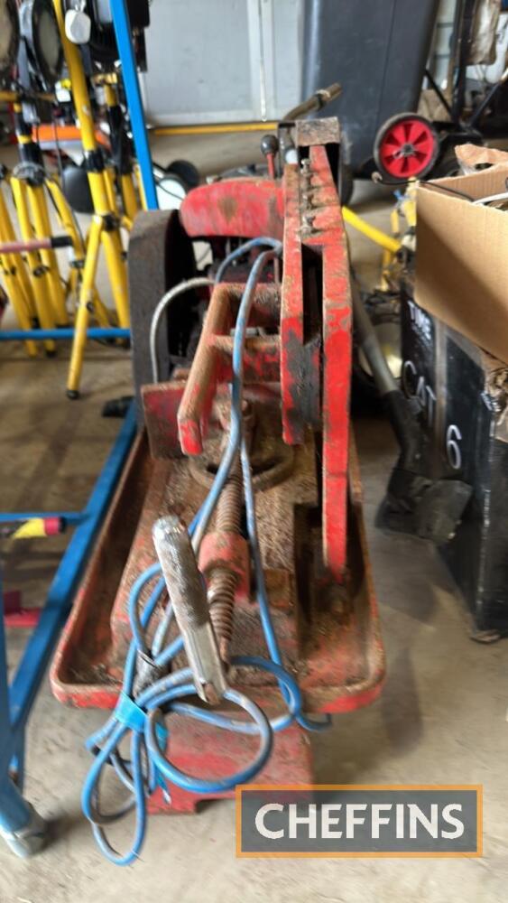 Sealey Power Hacksaw 230v UNRESERVED LOT Small Electrial Lots Workshop Equipment Small Groundcare to be held at the Machinery Saleground Sutton Ely Cambs CB6 2QT Machinery and Vintage Auct